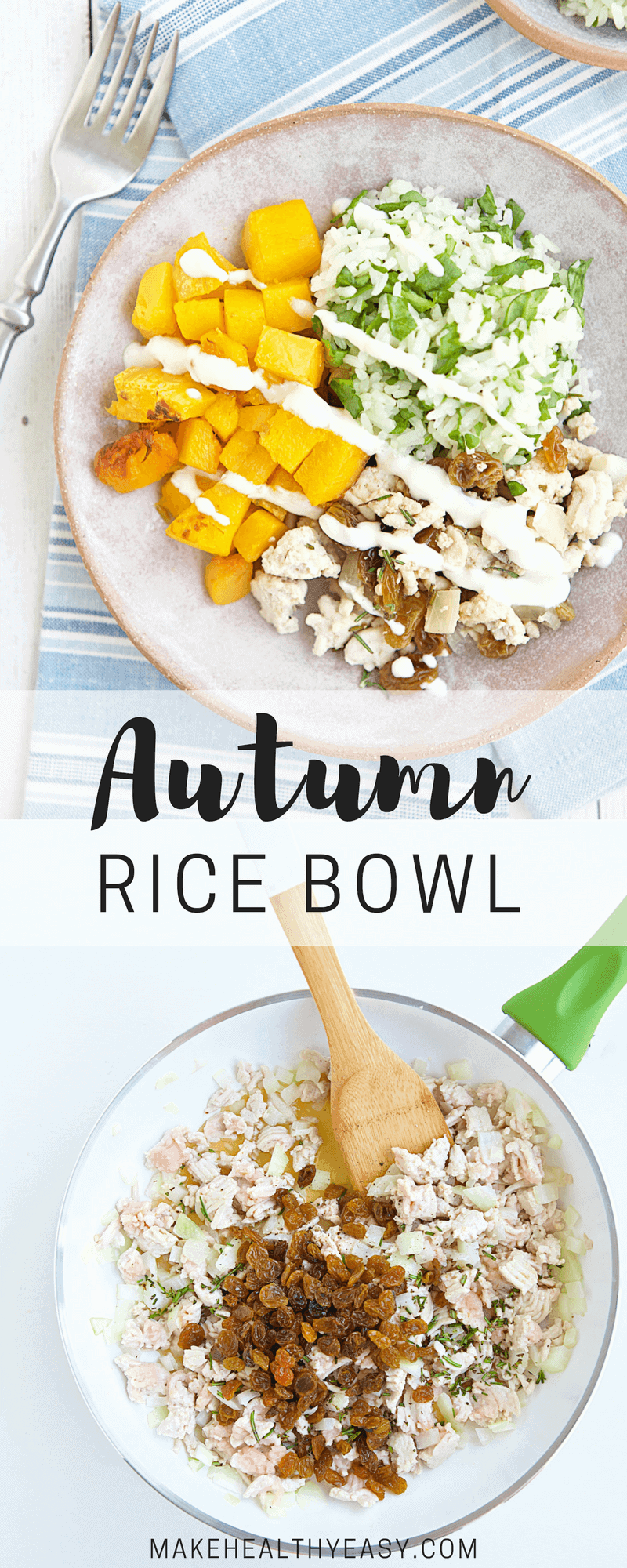 Autumn Rice Bowl - Make Healthy Easy - Jenna Braddock RD