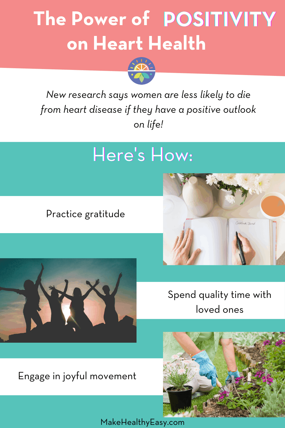 The Power of Positivity on Heart Health - Make Healthy Easy - Jenna ...