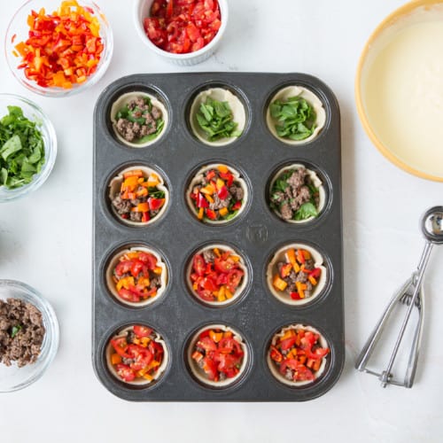 Ground Beef Sausage Mini Breakfast Pies - Make Healthy Easy - Jenna ...
