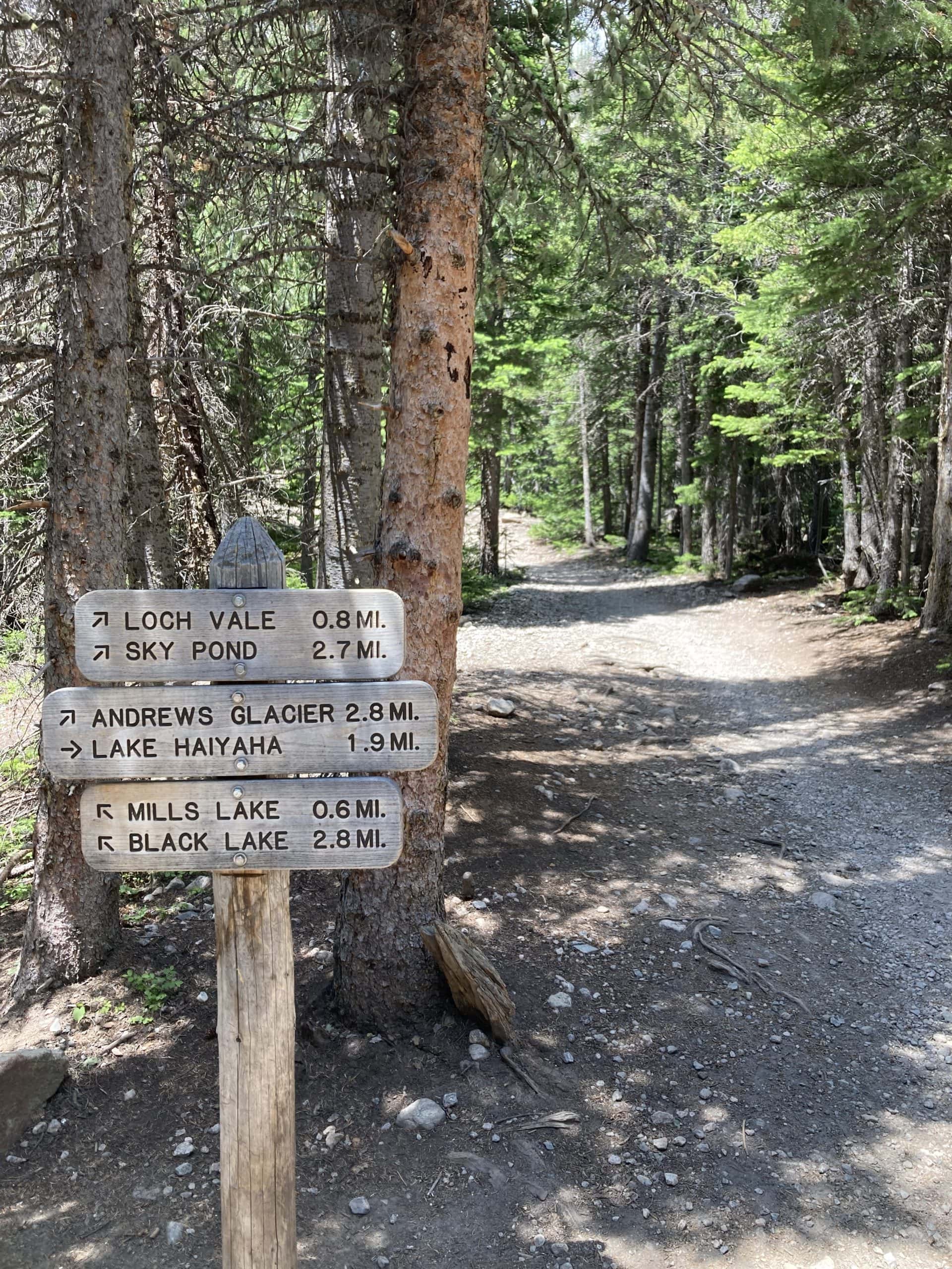sky-pond-trail-sign - Make Healthy Easy - Jenna Braddock RD